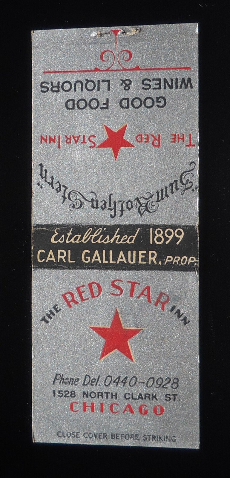 1940s The Red Star Inn Est. 1899 Zum Rothen Stern Carl Gallauer Clark ...