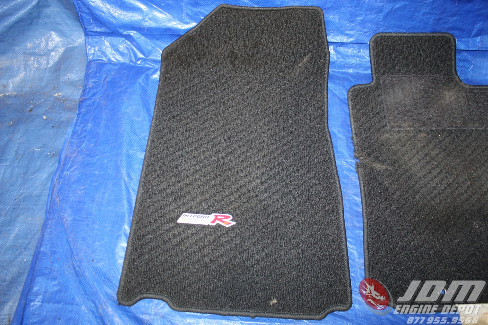02 06 HONDA INTEGRA TYPE R ACURA RSX RHD OEM BLACK FLOOR MATS JDM K20A ...