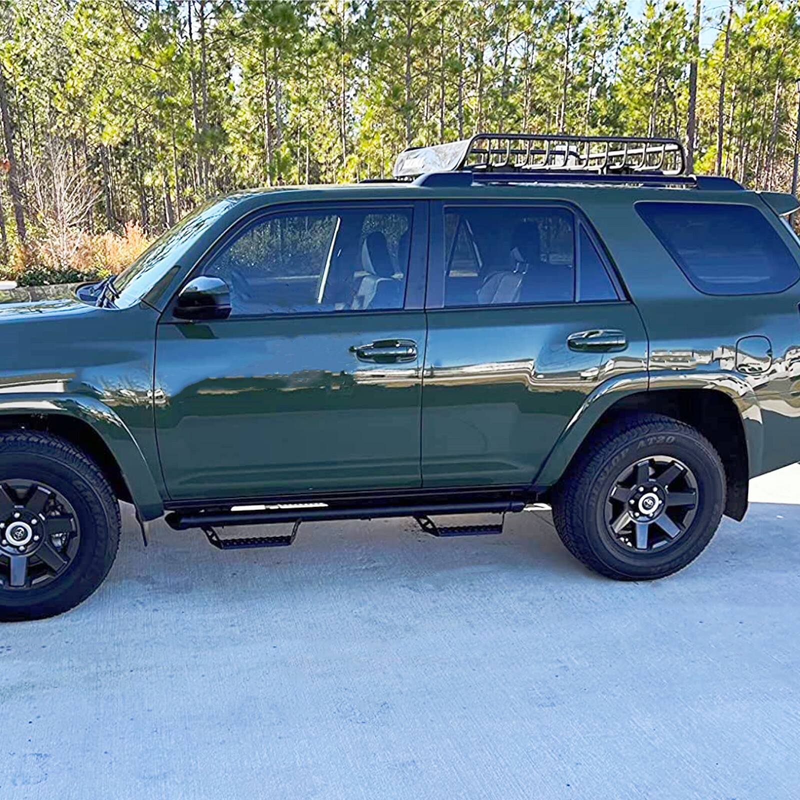 Fit 2010-2024 Toyota 4Runner 3" Black Side Drop Step Nerf Bar HOOP ...