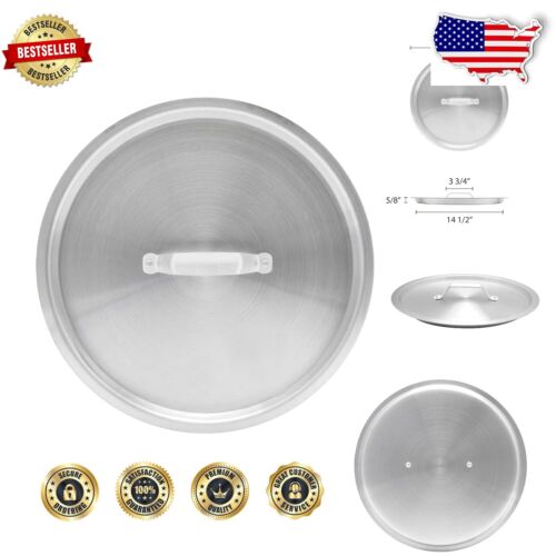 40 Quart Aluminum Pot Lid with Dent-Resistant Surface for Professional ...