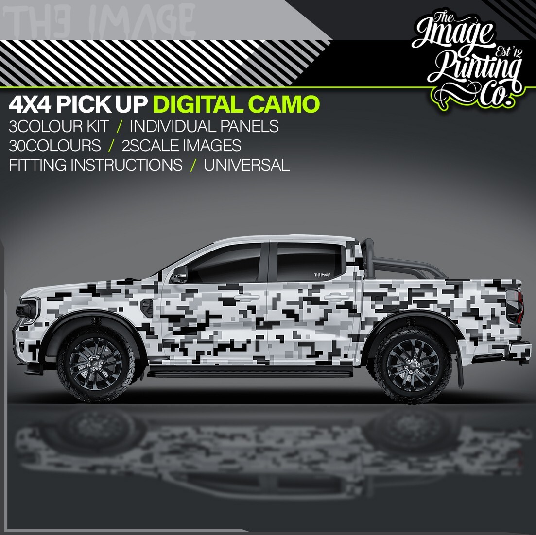 Camo 4x4 Stickers