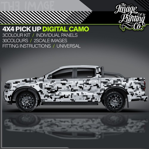 UNIVERSAL Large 4X4 Digital Camo Kit ~ Camouflage Decals ~ ALL PICK UPS ...