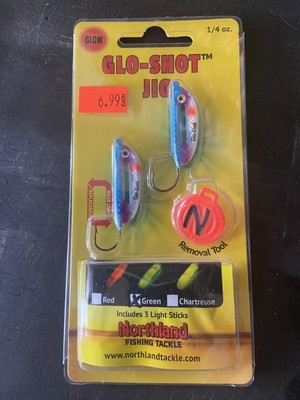 Northland Fishing Tackle - Glo-Shot Jig - 1/4 oz. Super Glo Rainbow | eBay