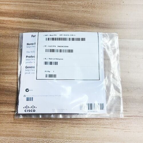 New Cisco SFP-10/25G-CSR-S 10 Gigabit Multimode Dual Rate Optical ...
