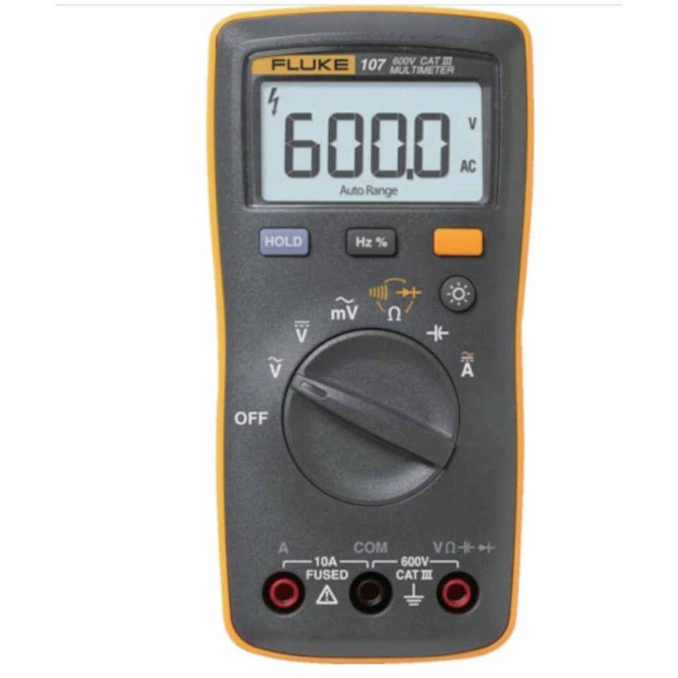 FLUKE Handheld Digital Multimeter 107 AC/DC Current By Fluke 107 New ...