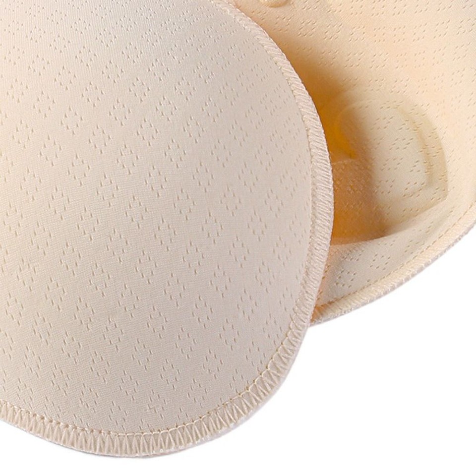 Removeable Women Summer Bra Insert Pad Push Up Cups Breast Bras Sponge ...