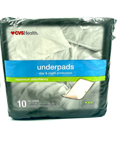 UNDERPADS DAY & NIGHT PROTECTION MAX ABSORBENCY, 10 CT, XX L | eBay