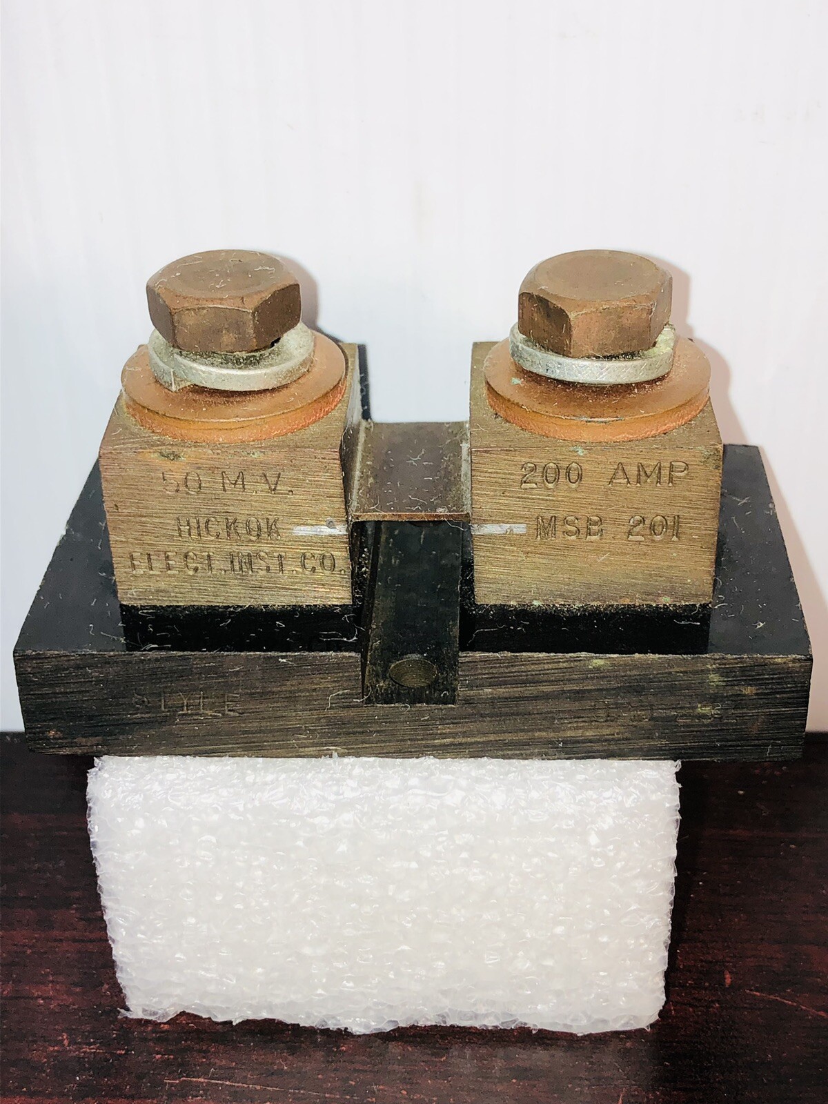 Hickok Analog Meter Shunt 200 Amps 50mV MSB-201 #920282 Lab Aviation ...