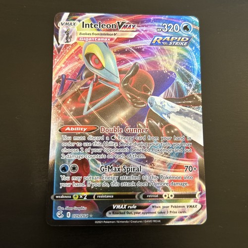 Inteleon VMAX 079/264 Ultra Rare 2021 Fusion Strike Pokémon Card NM | eBay