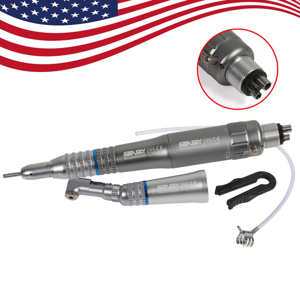 NSK Style Dental Slow Low Speed Handpiece Straight Contra Angle Air ...