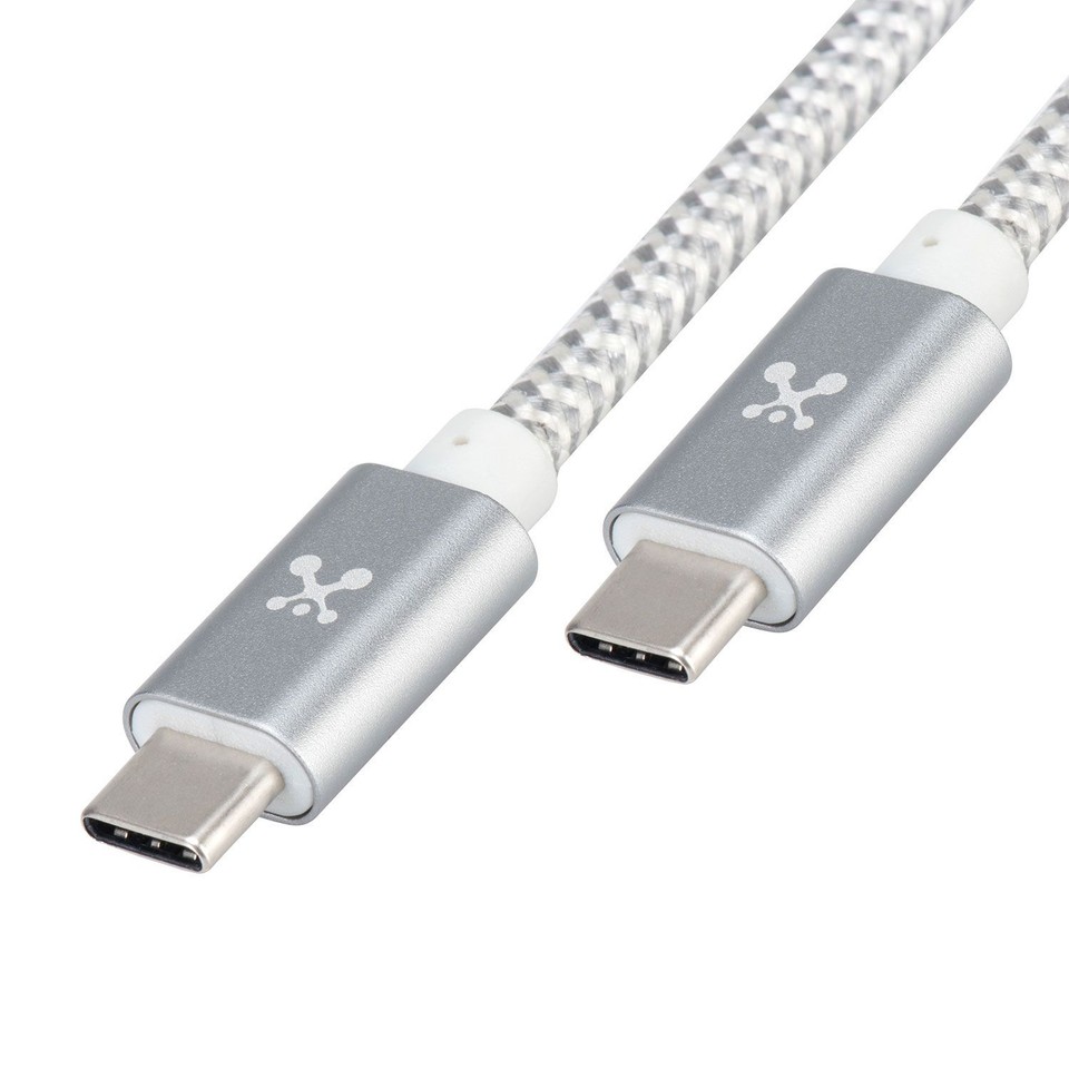 Atomi Type C Braided USB Cables 2Pk Type-C to USB 3.0 Type-C to Type-C ...