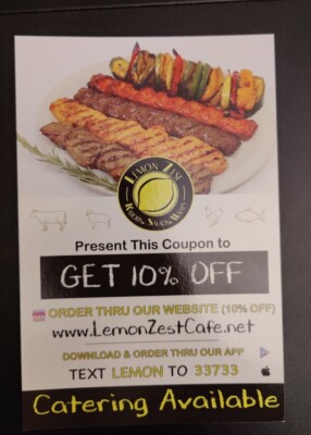 LEMON ZEST CAFE Restaurant Menu. Laminated, In Sierra Madre, CA 1.1 | eBay