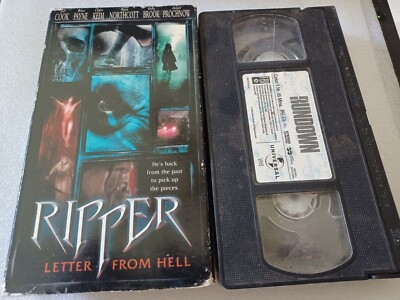 Ripper: Letter from Hell (VHS, 2001) RARE OOP. A.J. Cook, Bruce Payne ...