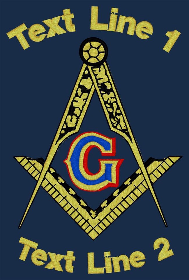 Masonic Logo Polo Embroidered #089-P Mason Blue Lodge Freemason | eBay