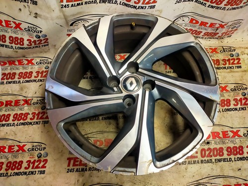 2019 2020 GENUINE RENAULT CLIO MK5 17" RS-LINE GREY DIAMOND CUT ALLOY ...