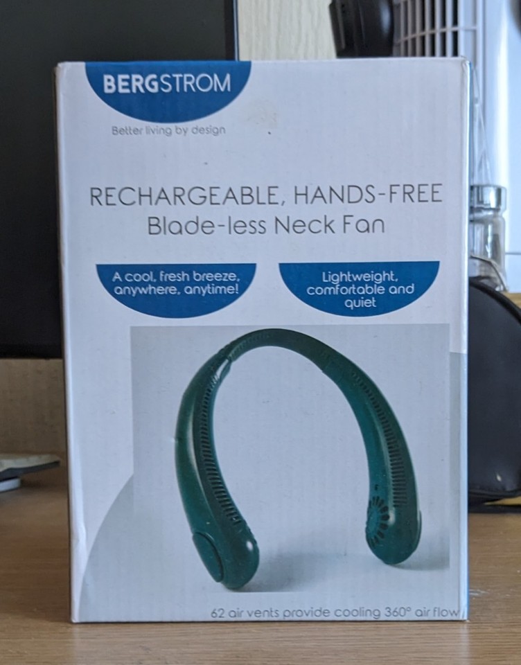 Bergstrom Rechargeable, bladeless neck-fan. 🪭 | eBay UK