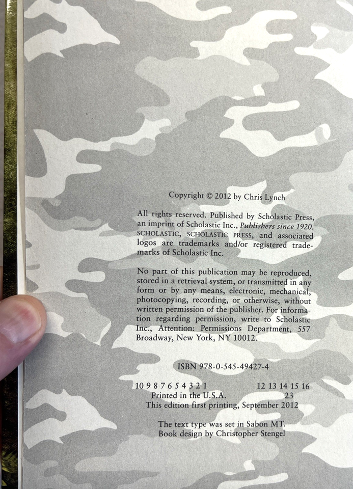 3 Chris Lynch Vietnam Books: I Pledge Allegiance, Sharpshooter, Free ...