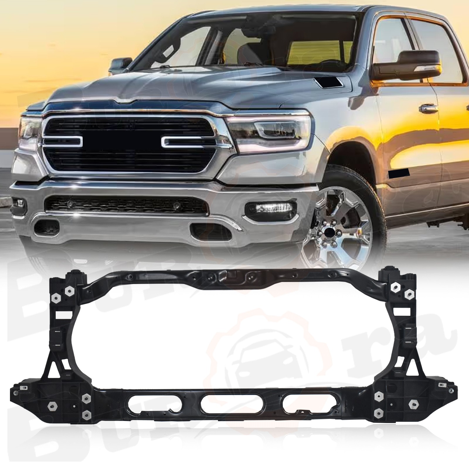 Front Radiator Support For 2019-2024 Dodge Ram 1500 Pickup Steel ...