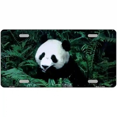 PANDA WILDLIFE METAL AUTO TAG LICENSE PLATE 6X12 (NEW) | eBay