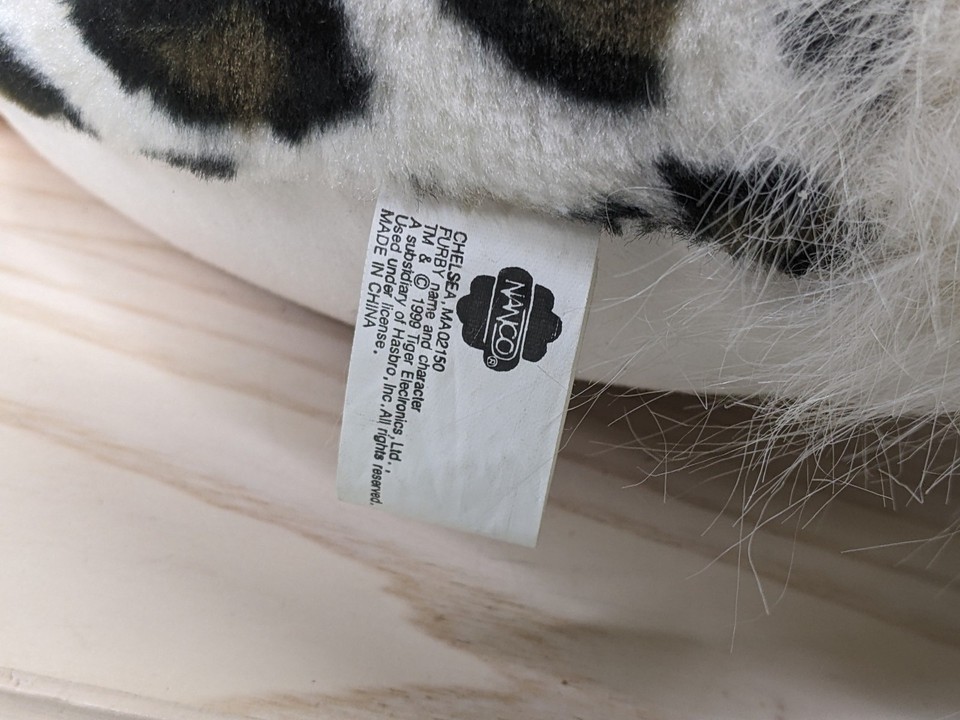 Furby 1999 Nanco Large Snow Leopard Cow Plush Toy XL 15" Vintage not ...