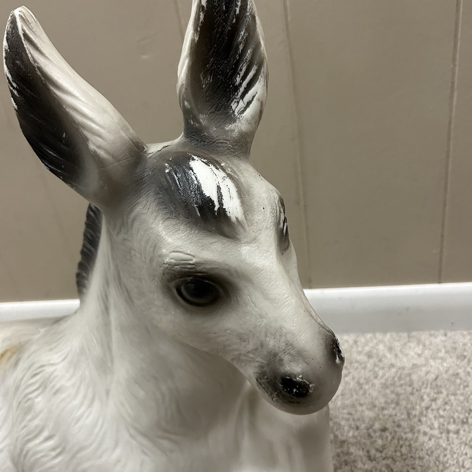 Poloron Donkey Blow Mold Vintage Christmas Nativity Scene Decoration | eBay