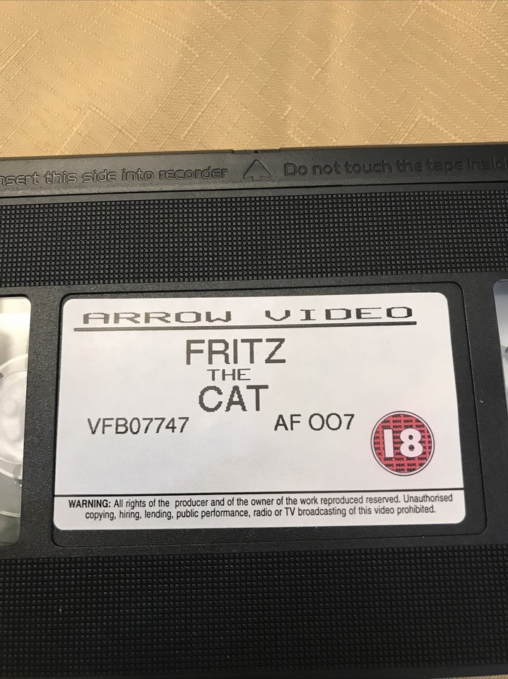 Fritz The Cat VHS Tape ~RARE~ 1994. | eBay