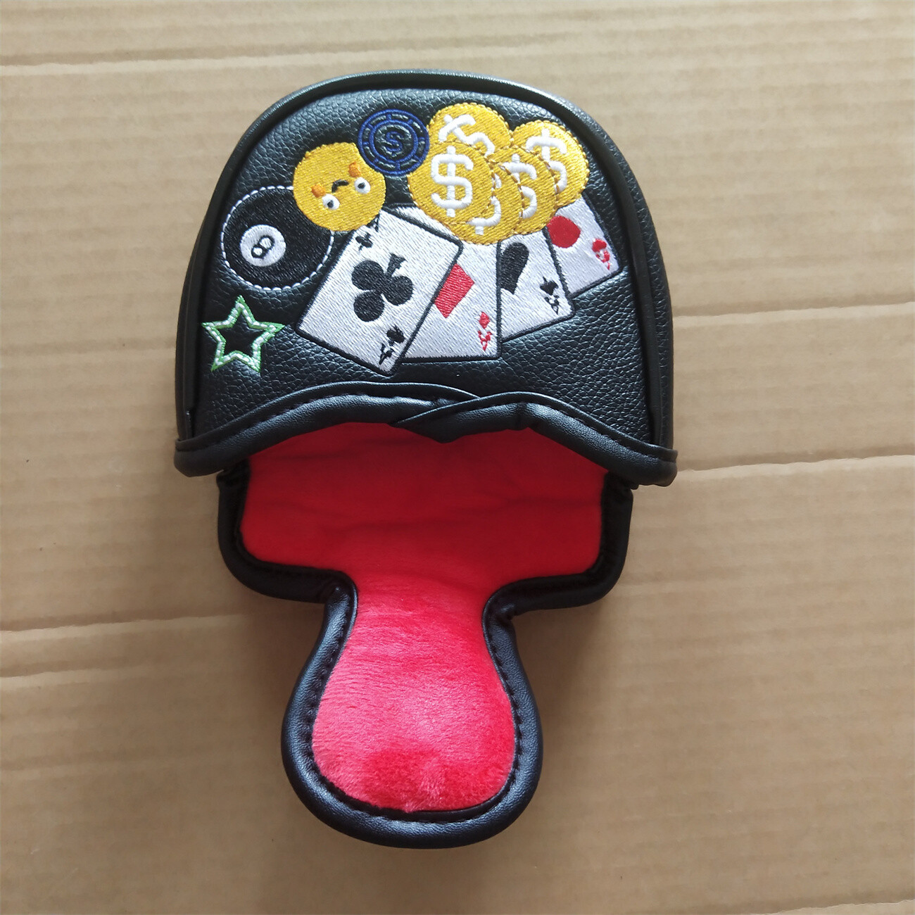 Personalized Poker Dollar Design Golf Mallet Putter Head Cover Magnet ...