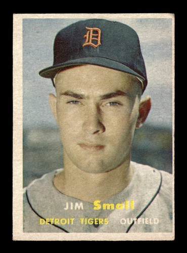 1957 Topps Baseball #33 Jim Small VG WARPED Detroit Tigers | eBay