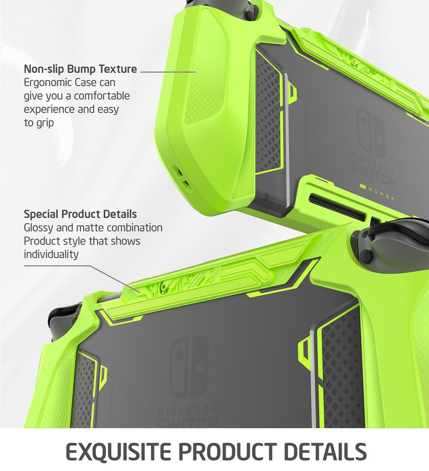 For Nintendo Switch Joy-Con Controller Mumba Dockable Case Grip ...