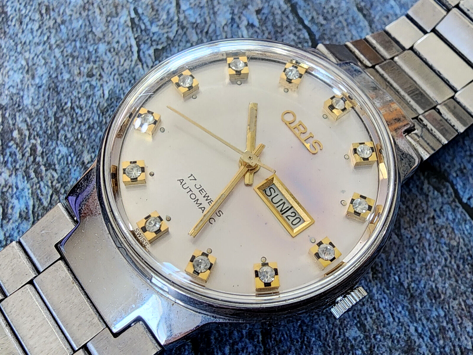 Mint Rare Vintage Oris Silver Dial 8603 Date Automatic Gents 2. | eBay