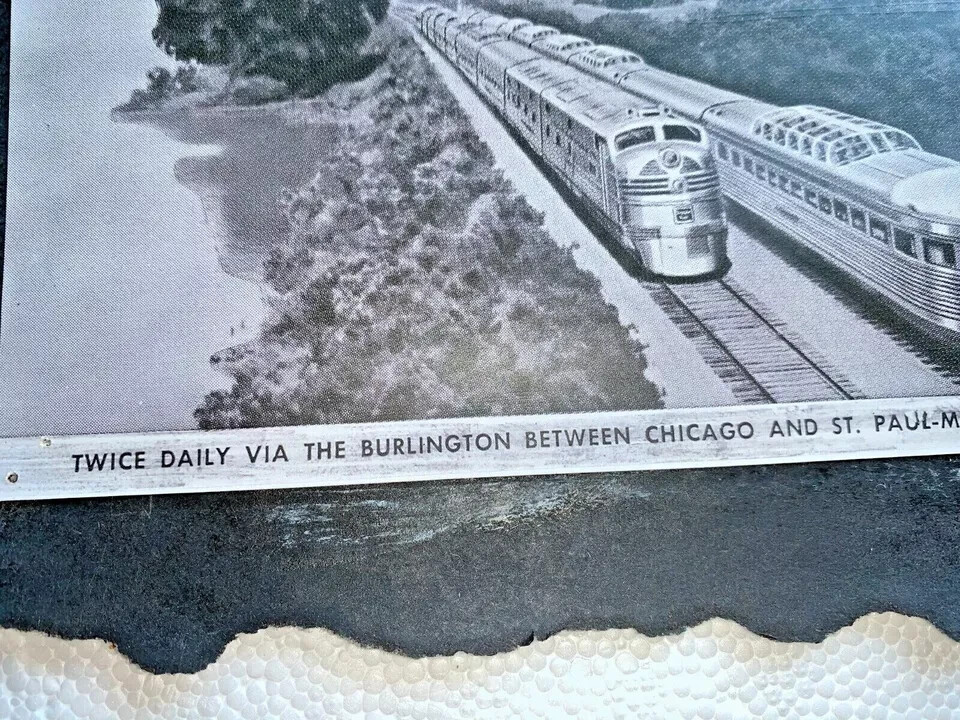 VISTA DOME TWIN ZEPHYRS TWICE DAILY VIA THE BURLINGTON BETWEEN CHICAGO ...