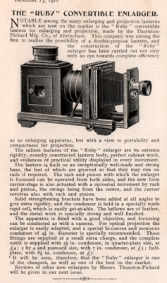1910 AD RUBY CONVERTIBLE ENLARGER PHOTO CAMERA | eBay