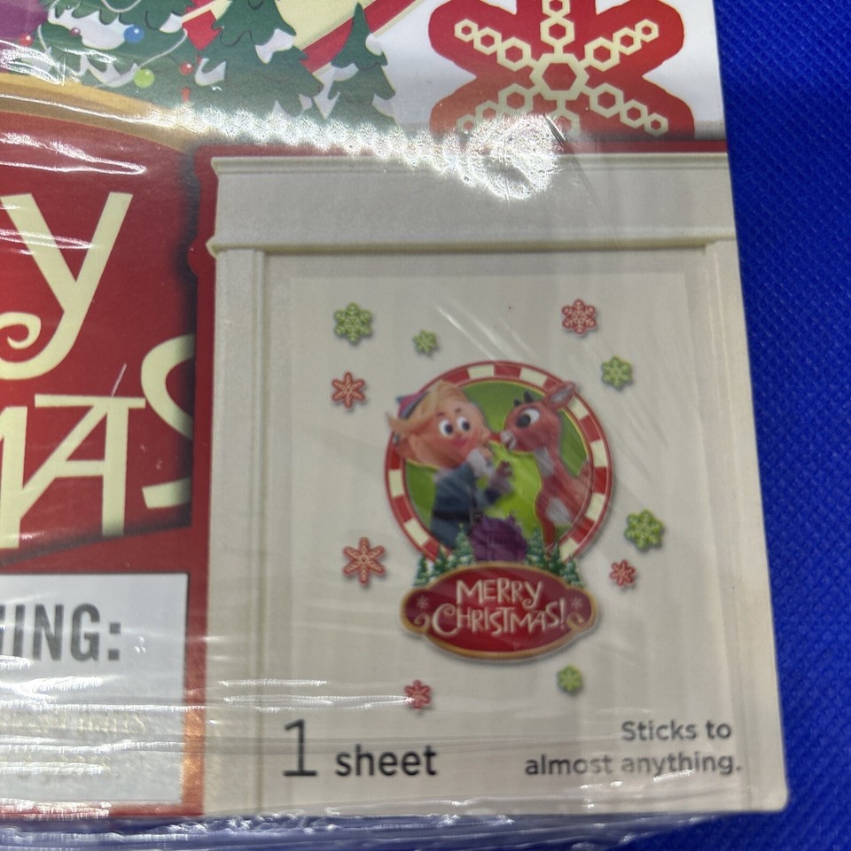 Hallmark Rudolph the Red Nosed Reindeer Movable Decorations Stickers ...