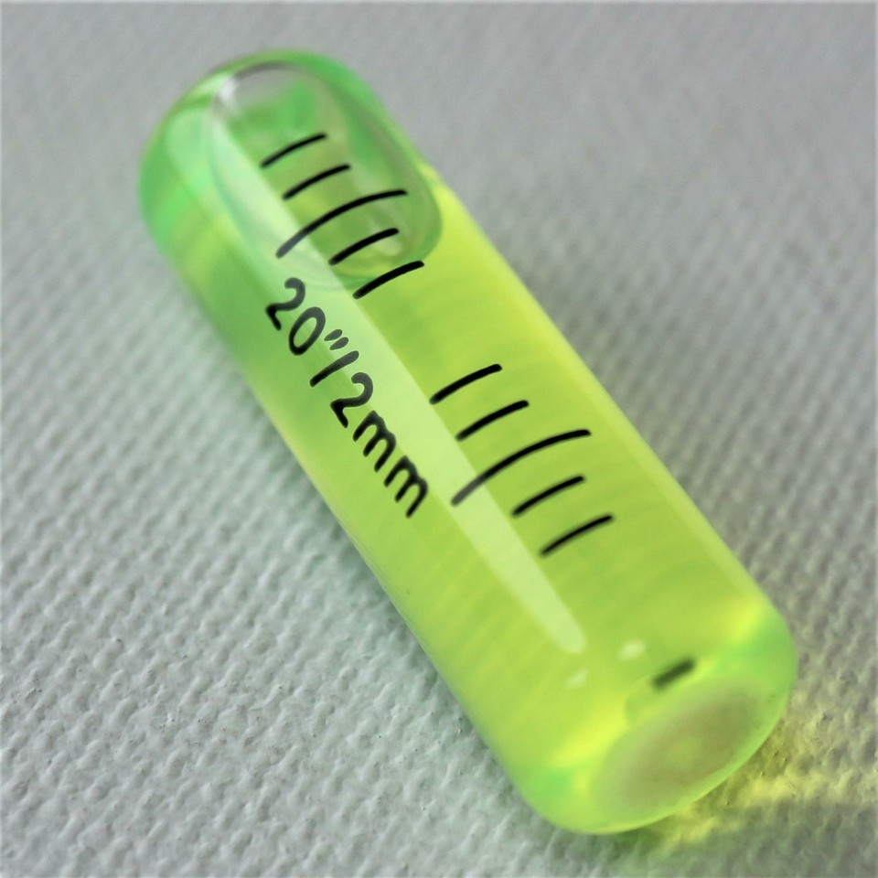 Replacement Level Glass Vial, Spirit Bubble, Accurate, No nib, 35mm x ...