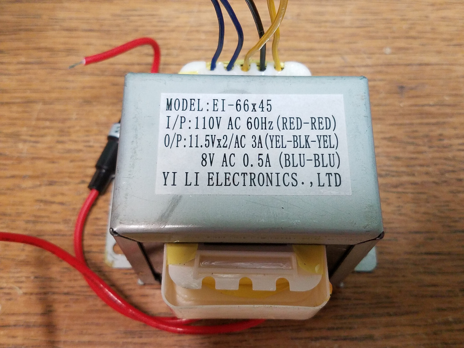 Power transformer Dual Voltage 120 VAC to 22 Volt with Center Tap / 8 ...