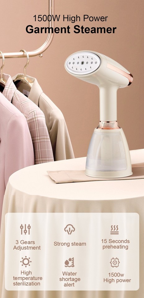 Electric 1500W Steam Iron Handheld Garment Steamer Vertical Steam Iron ...
