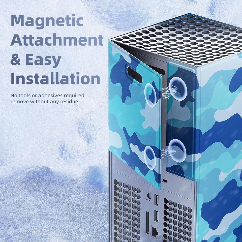 for Xbox Series X Console Magnetic Wrap protective Wraps Cover ...