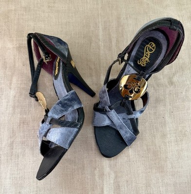 Vintage House of Deréon Velvet Strappy Heels – Rare Y2K Era – Size 8.5 ...