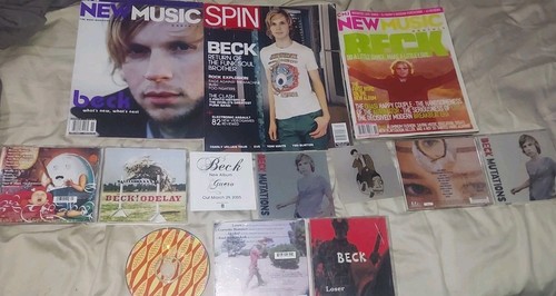 BECK Lifetime Collection LOT Cds Stickers RARE Magazines FS Beck Hanson ...