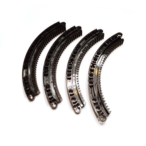 4x Black Lego Technic Gear Rack 1/4 Circle 11x11 - 24121 | eBay