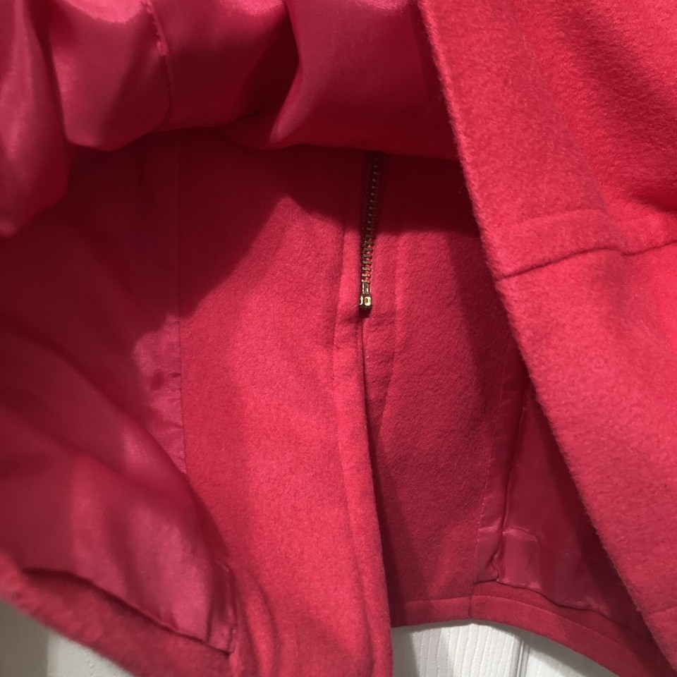 Carlisle Womens 6 Wool Cashmere Pink Full Zip Lined Jacket | eBay