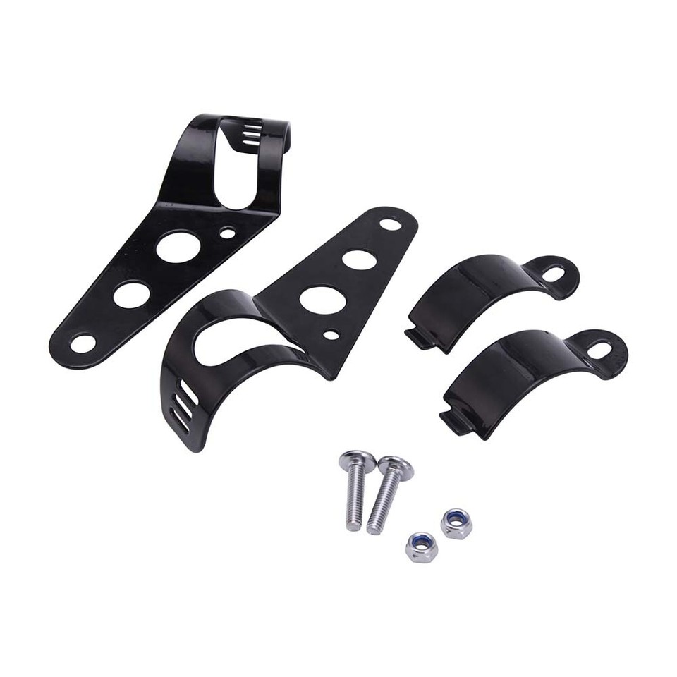 6.5" Motorcycle LED Headlight DRL For Honda Kawasaki Yamaha Bobber Cafe ...