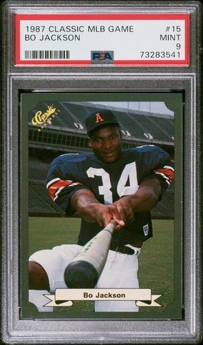 1987 CLASSIC MLB GAME 15 BO JACKSON PSA 9 ROOKIE CARD!!!! Only-Owner ...
