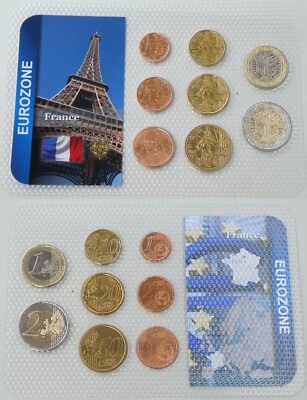 Euro kms Coin set France 1999-2015 in blister card uncirculated | eBay ...