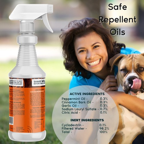 Zone Protects No Holes 32oz spray, stops dogs digging in yard/garden | eBay