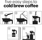Coffee Bear Cold Brew Coffee Maker 1.3L (44OZ) Reusable Mesh Filter ...