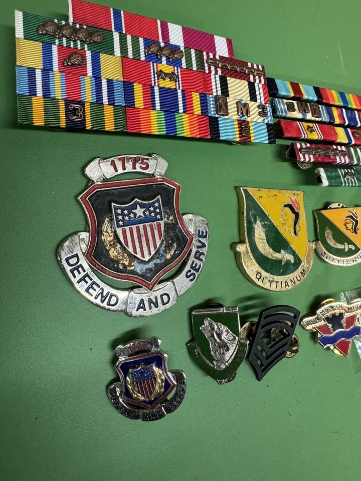 Vintage Military Ribbons, Pins And Badges | eBay