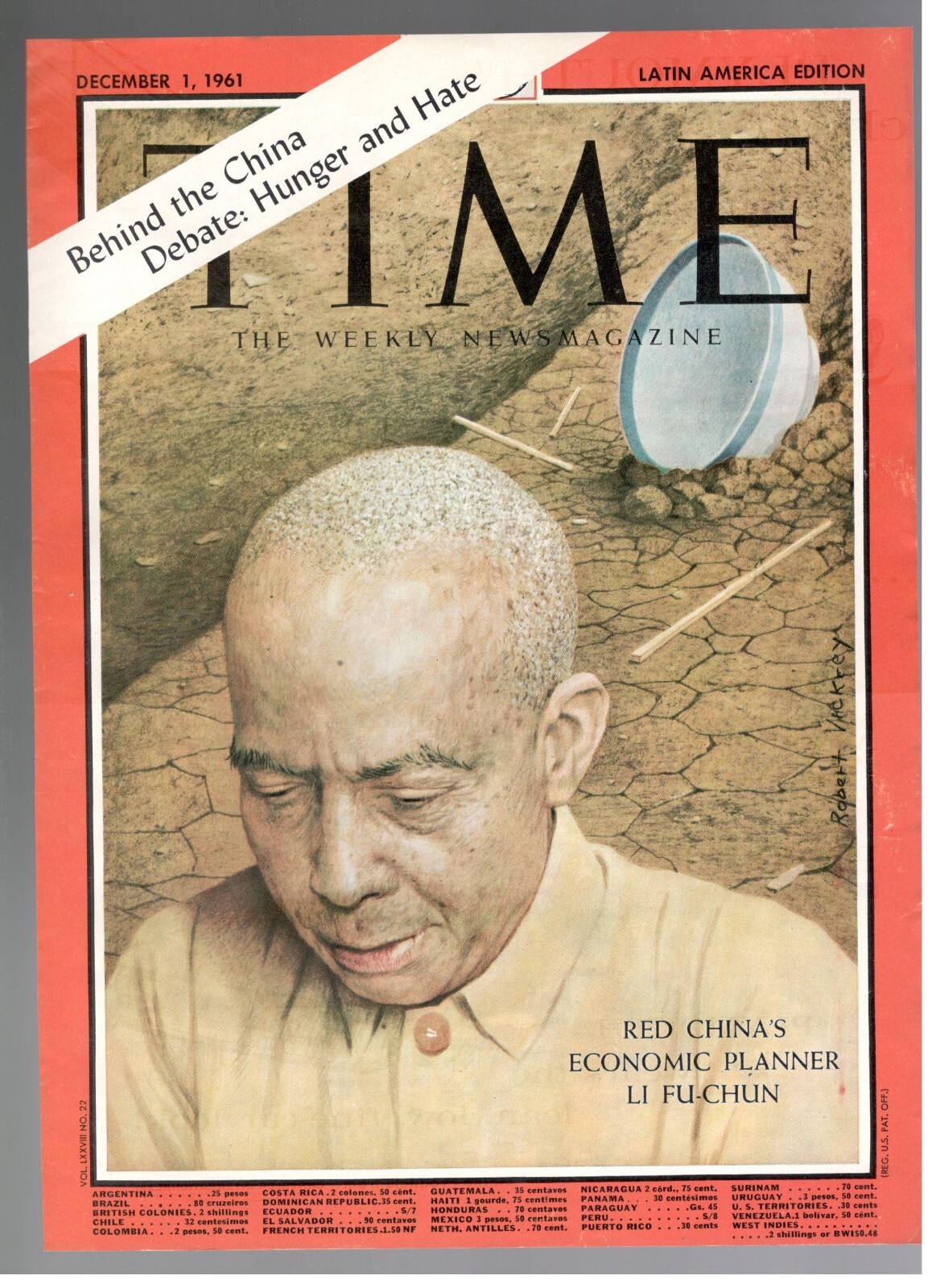 1961 Time Economic Planner Li Fu-Chun Red Chinese And 'Only The Cover ...