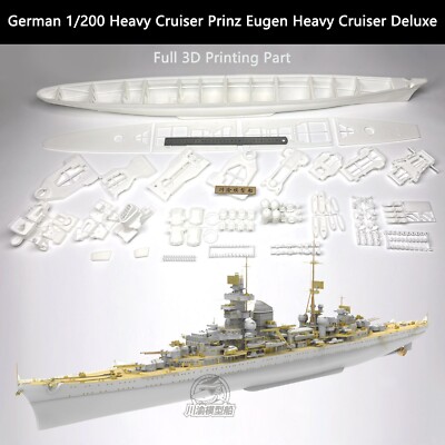 German 1/200 Heavy Cruiser Prinz Eugen Heavy Cruiser Model Detail ...