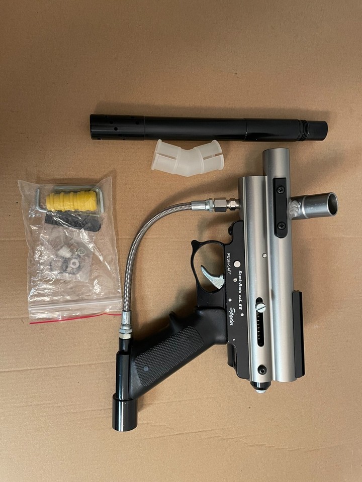 BRAND NEW, GEN 1 VINTAGE Spyder Compact Semi-Auto Cal. 68 Paintball Gun ...
